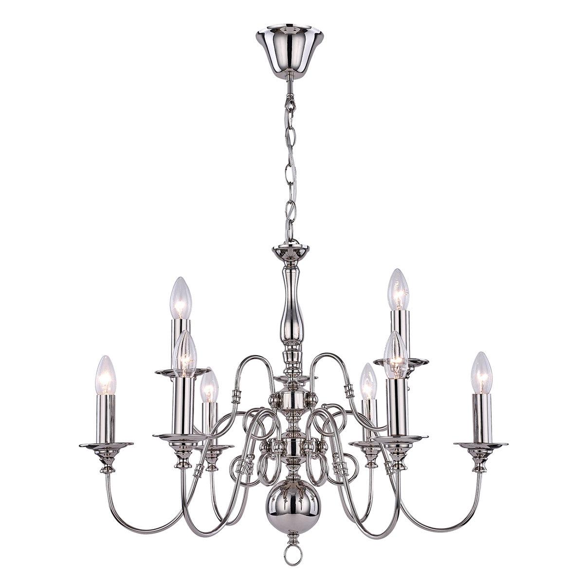 Lexi Lighting LL002CH115L | Mila Classic Metal 9 Light