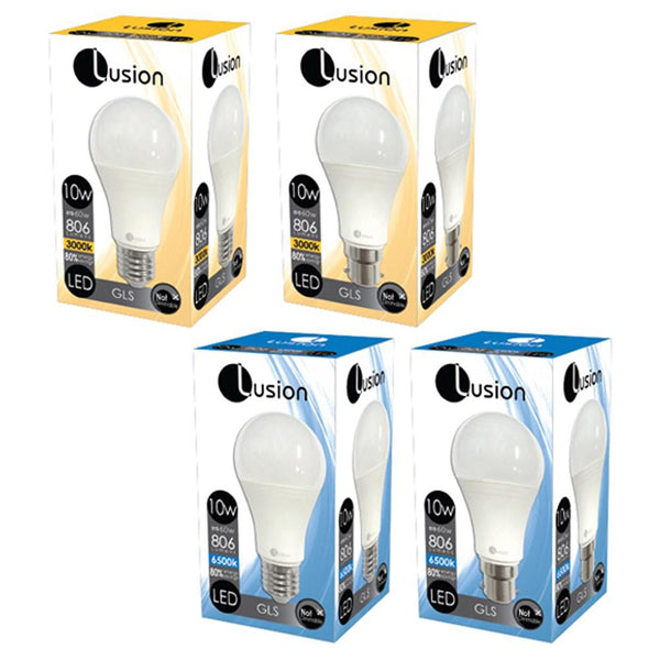Lusion Lighting 20656-lusion | 10w LED E27, B22 A60 - The Lighting Outlet