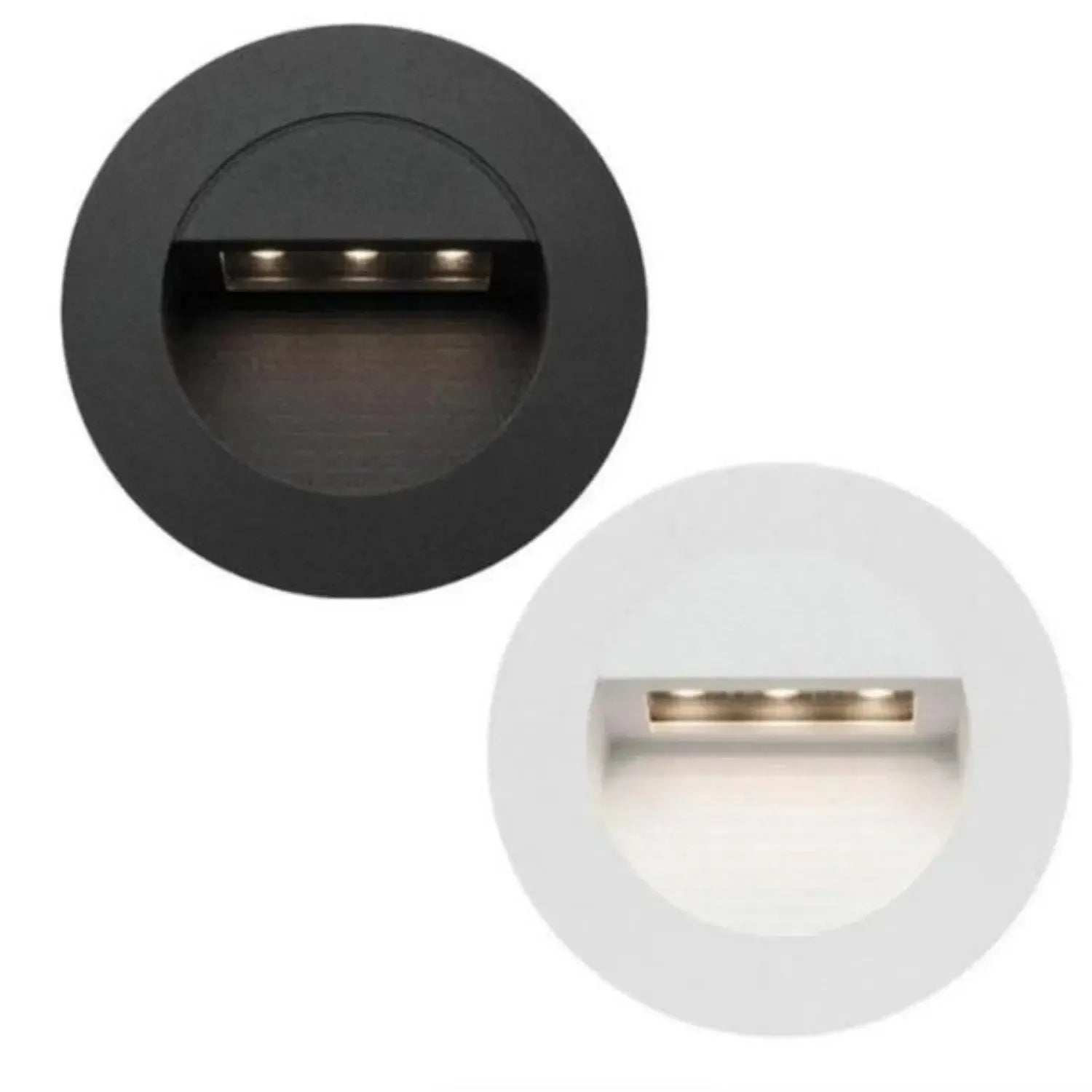 Mercator Lighting MW1811RBLK | LED Step Light Round in