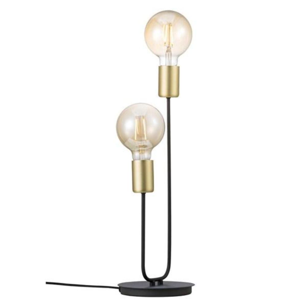 Nordlux Josefine Table Lamp 2Lt in Matt Black