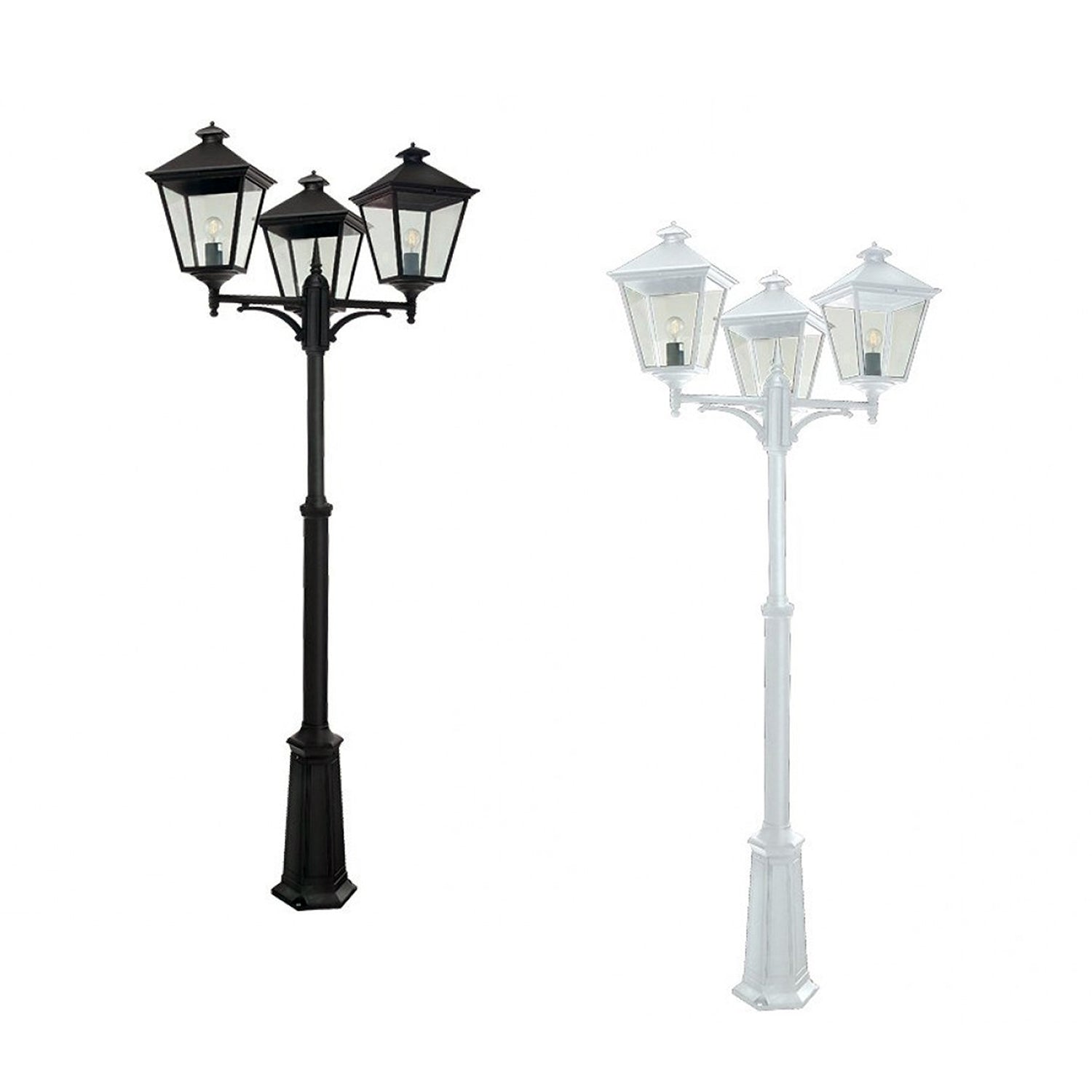 Norlys NLYS.495B | London Big Post Light 3Lt in Black