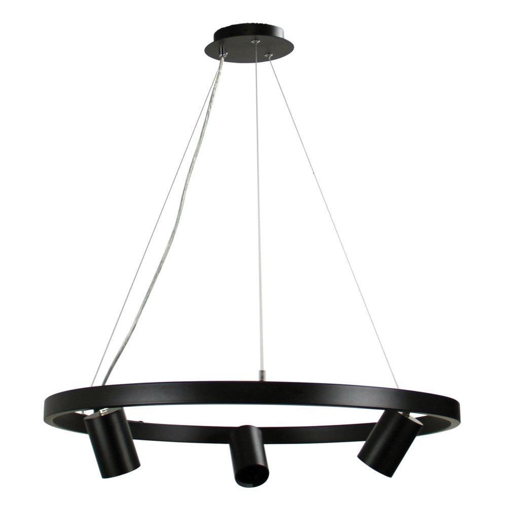 Oriel Lighting OL56093BK | Pano Pendant Light 3Lt in