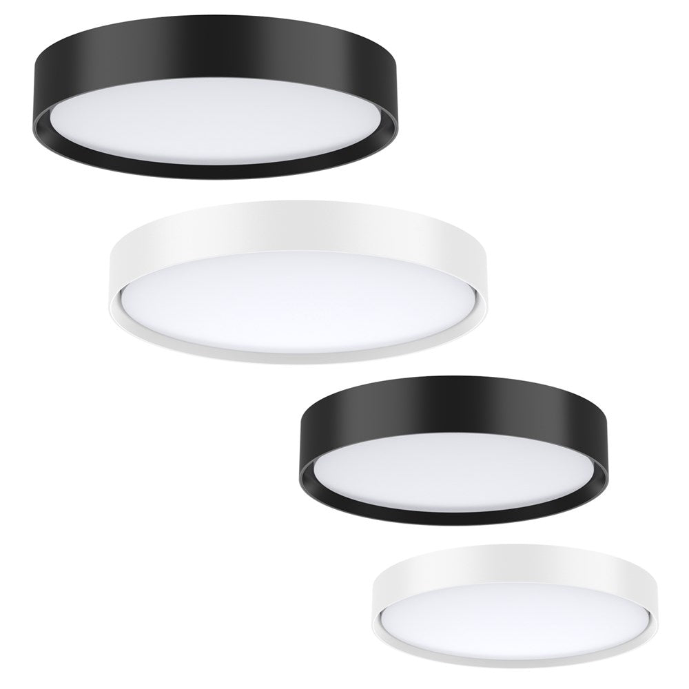 SAL Lighting SL2112/30TC/BK | Decord LED Oyster Light