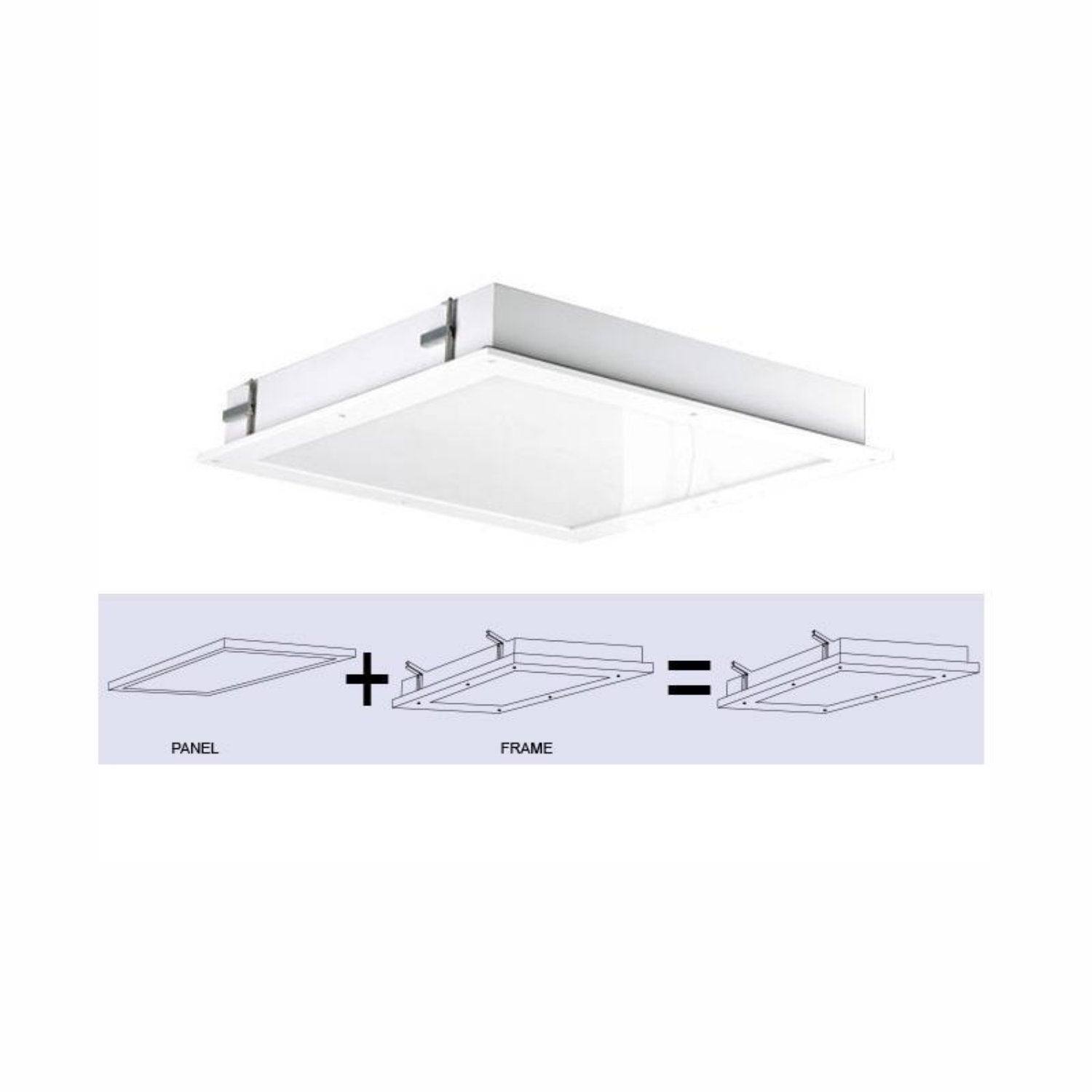 SAL Lighting S312FMCR | LED Panel with Clean Room Frame