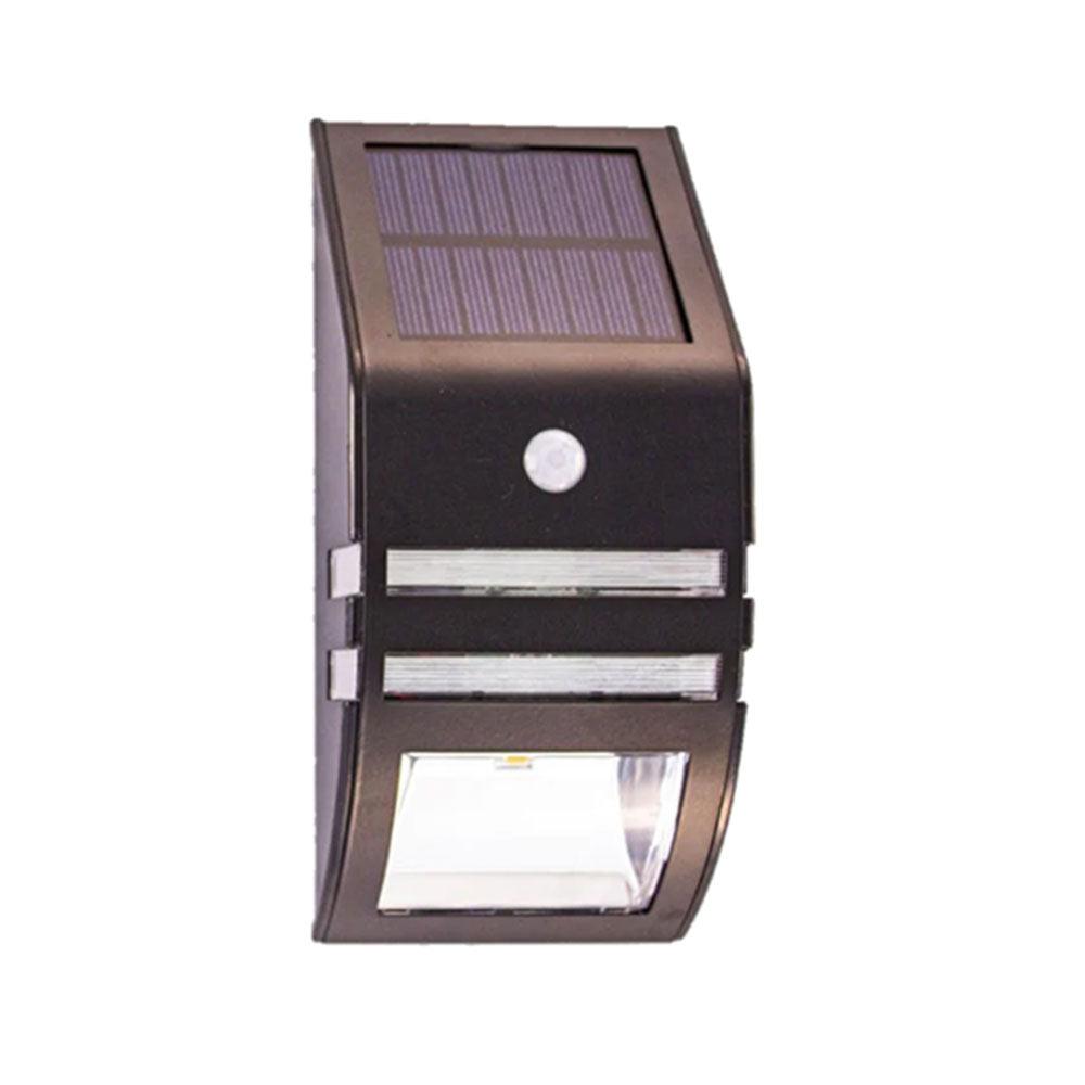 Solar Lighting Direct SLDWL0099A-1W-PIR-BLK-WW | Flush
