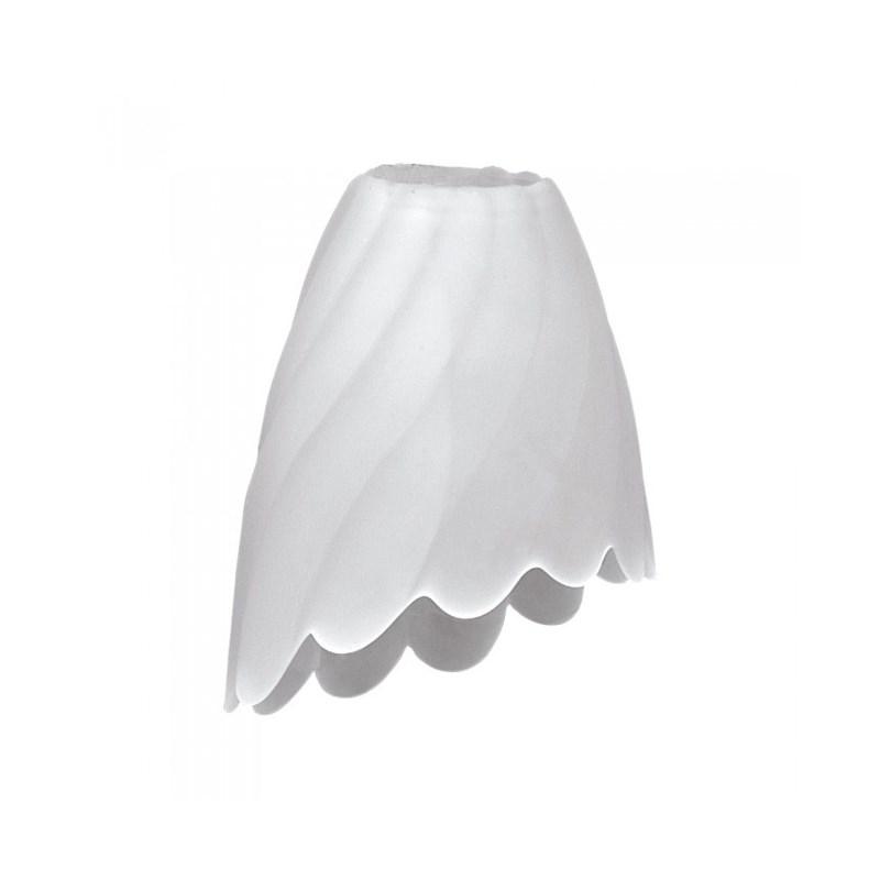 Superlux Lighting Q748 | Acid Glass Wave Shade in White