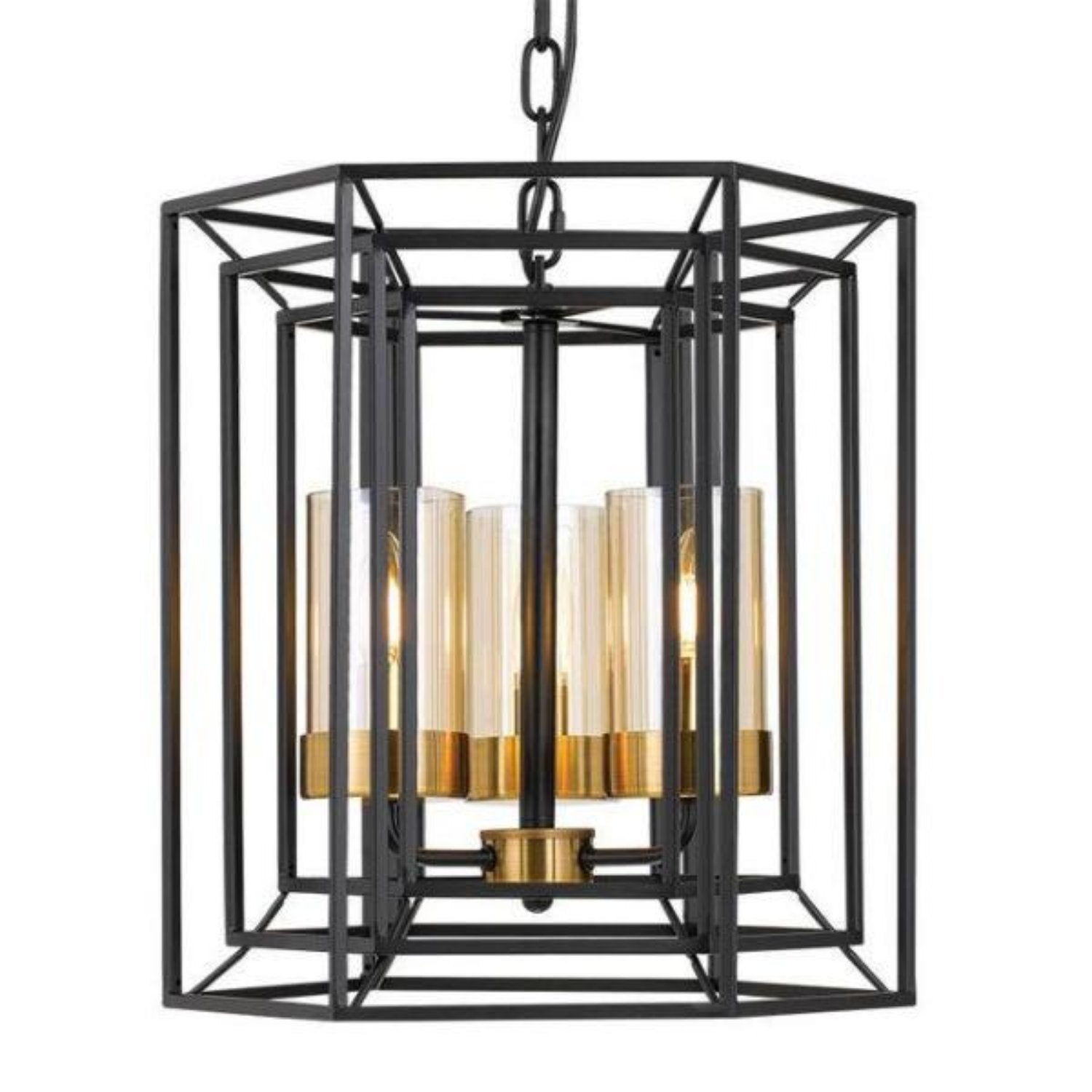 Telbix Lighting LANE PE3-BKAB | Lane Pendant Light in