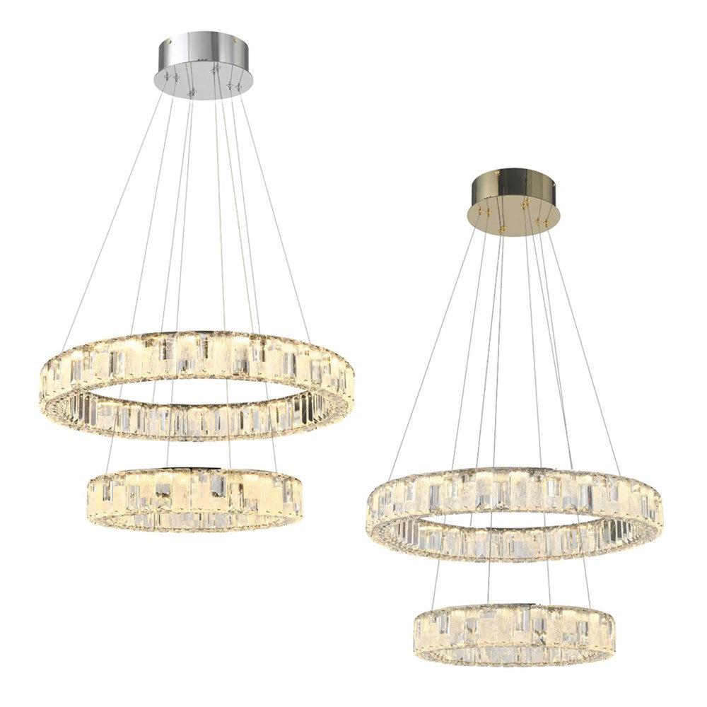 Telbix Lighting RIAS PE2T-CH3C | Rias 2 Tier LED