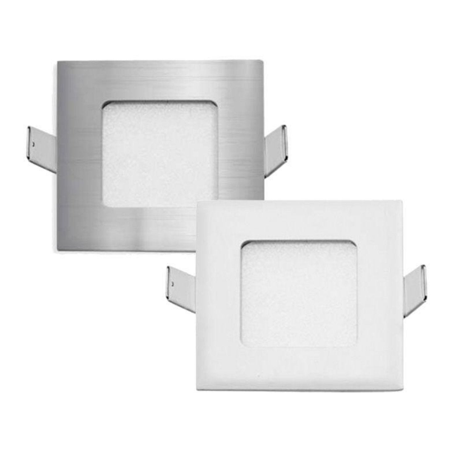 White Square Step Lights Zarta Glass Square LED Stairlight | The