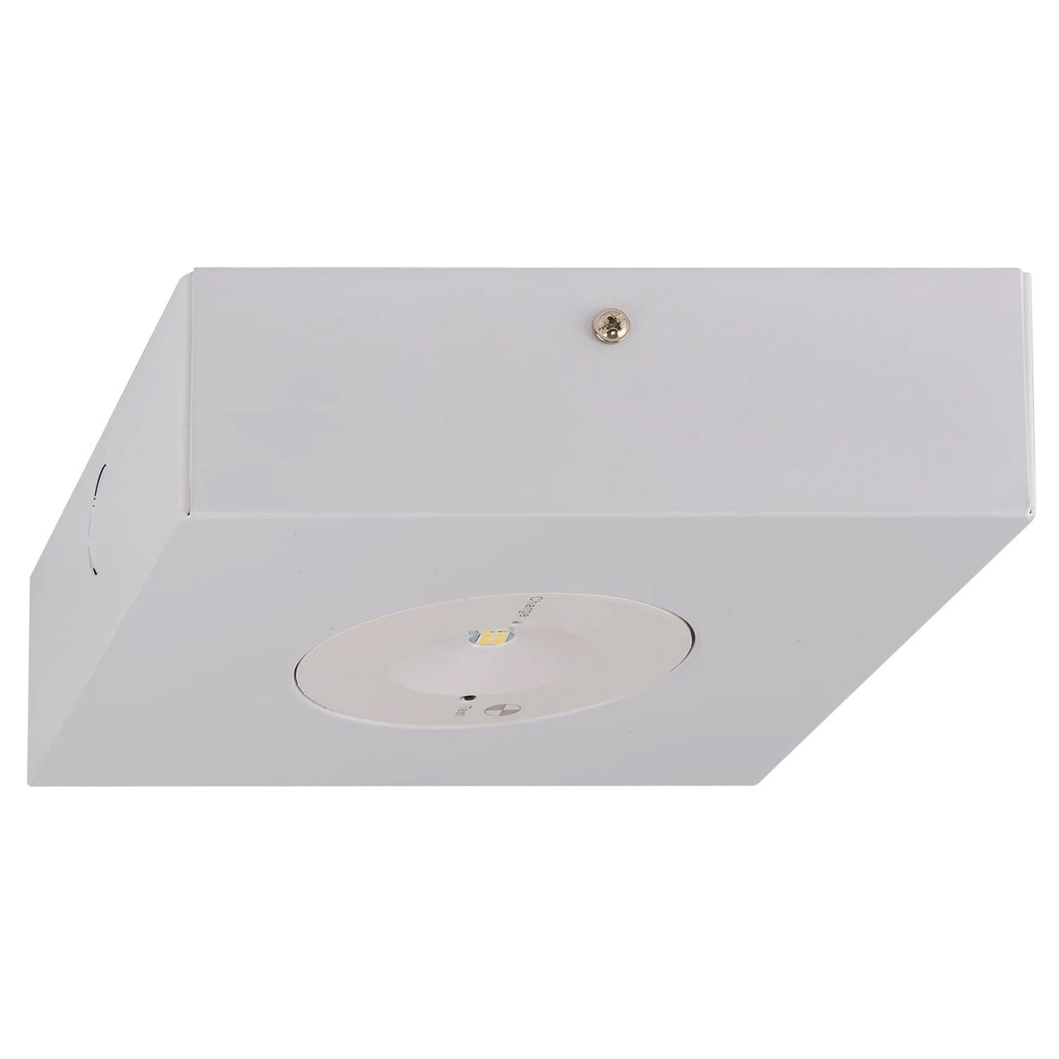 Exterior Emergency Light Fixture LED Emergency Wall Pack Battery