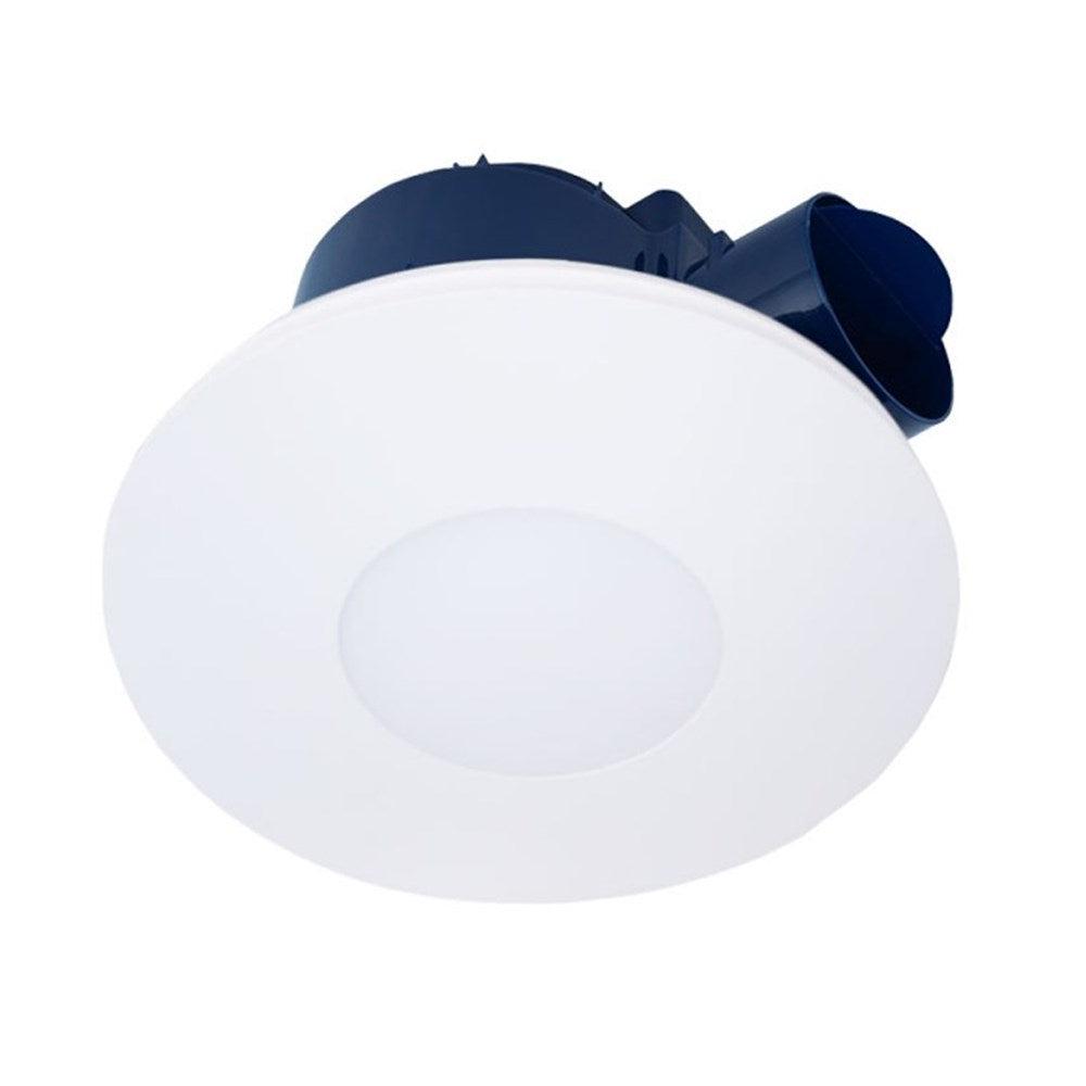 Ventair Airbus EC 200 Round Exhaust Fan with LED Light in White
