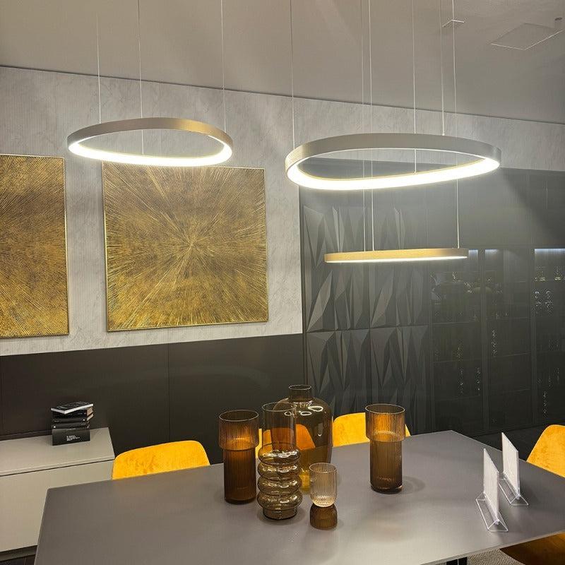 Ideal Lux | 8I247229 | Gemini LED Pendant Light 38w White, Black, - The ...